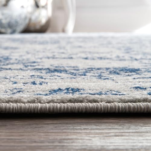 nuLOOM Odell Faded Vintage Runner Rug, 2' 6" x 10', Light Blue