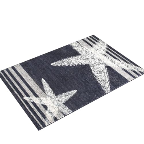 nuLOOM Thomas Paul Starfish and Striped Area Rug, 4x6, Blue