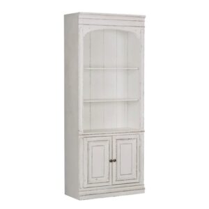 liberty furniture industries magnolia manor bunching bookcase, w32 x d15 x h78, white