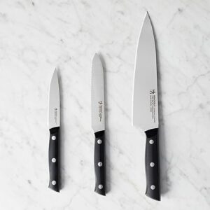 HENCKELS Everedge Dynamic Razor-Sharp 3-Piece Kitchen Knife Set, Chef Knife, Paring Knife, Utility KnifeStarter Set, German Engineered Informed by 100+ Years of Mastery