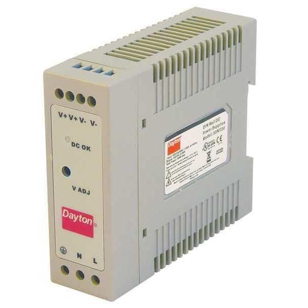 Power Supply,DIN Rail,50W,24VDC,Plastic