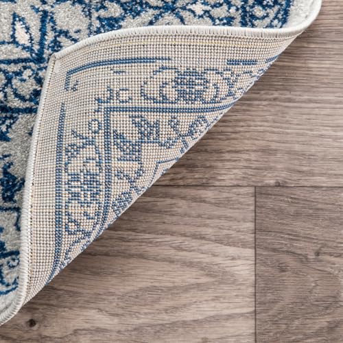 nuLOOM Odell Faded Vintage Runner Rug, 2' 6" x 10', Light Blue