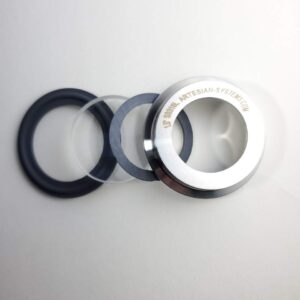 1.5" Tri Clamp End Cap Sight Glass 316 Stainless With Borosilicate Glass (1.5")