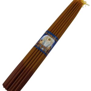 33 Beeswax Taper Candles 11" Tall Blessed Church Jerusalem Holy Land Candles