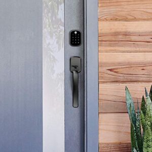 Yale Assure Lock SL, Wi-Fi Smart Lock with Ridgefield Handleset - Works with the Yale Access App, Amazon Alexa, Google Assistant, HomeKit, Phillips Hue and Samsung SmartThings, Black Suede