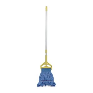 simpli-magic extendable commercial grade microfiber looped mop pole, blue