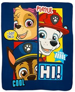 paw patrol throw blanket (ruff rescue, one size)