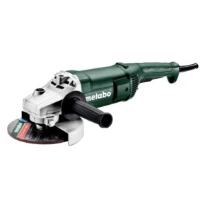 metabo 7-inch angle grinder, 8,500 rpm, 15 amp, paddle switch, w 2200-180, 606434420, green