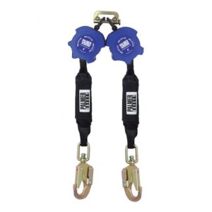 palmer safety fall protection srl121132t twin srl 6' lightweight web with snap hooks