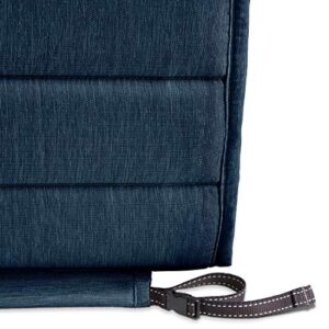 Classic Accessories Storigami Water-Resistant 80 x 26 Inch Chaise Lounge Cushion, Heather Indigo, Patio Cushion