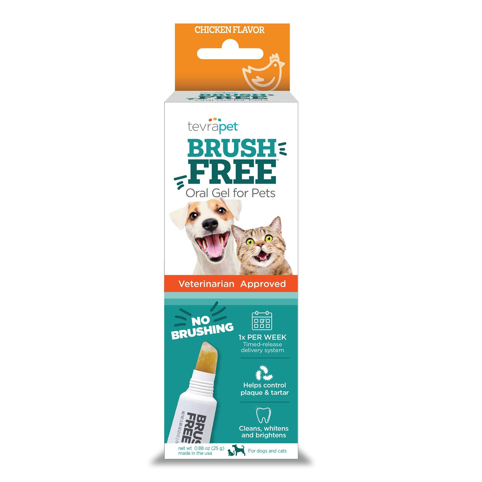 Tevra Pet Brush Free Oral Gel for Pets