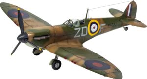 airfix model airplane kit gift set - a05126a supermarine spitfire mk.ia, plastic plane model kits for adults & kids 8+, skill level 3, 1:48 scale ww2 military aircraft models gifts