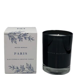 Mister Morgan Paris Blue Cypress and Absinthe Candle, 11 Ounces