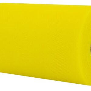 Tulle Fabric Roll | 6” by 100 Yards | Polyester Spool for Crafts Decorations Tutu Weddings Costumes Skirts Parties Gift Bow and More – by Craft Forge (Yellow)