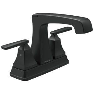 delta faucet 2564-bltp-dst ashlyn two handle tract-pack lavatory faucet centerset, matte black