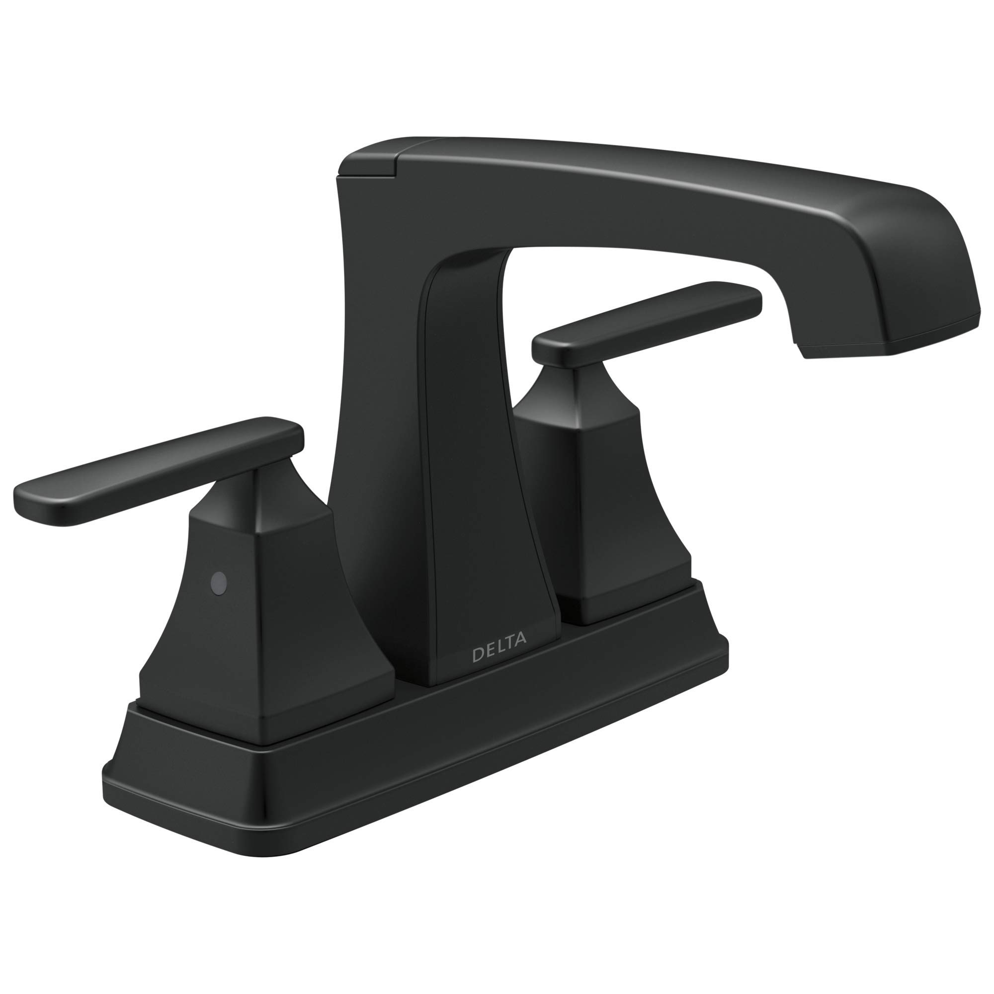 DELTA FAUCET 2564-BLTP-DST Ashlyn Two Handle Tract-Pack Lavatory Faucet Centerset, Matte Black