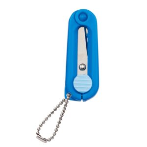 kutsuwa ss113bl hiline portable scissors blue