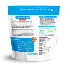 Totally Wags Collagen for Dogs: All Natural Premium Non GMO Collagen. Supports Healthy Joints, Skin, Fur, Digestion.