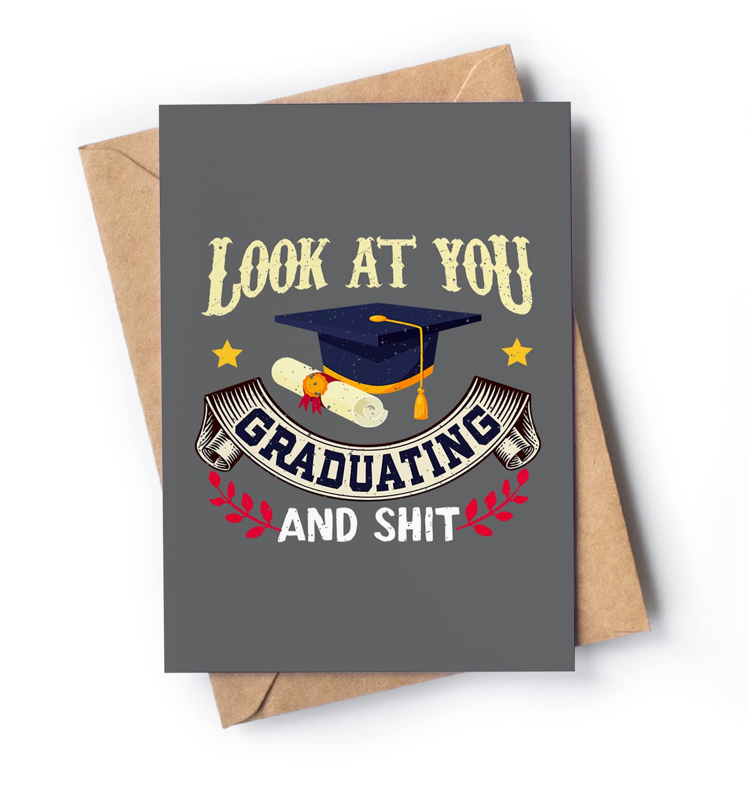 Graduation Card - Funny Graduation Card - Graduation Cards 2024 - College Graduation Card - High School Graduation Card - Granddaughter Graduation Card - Grandson Graduation Card - Congratulations