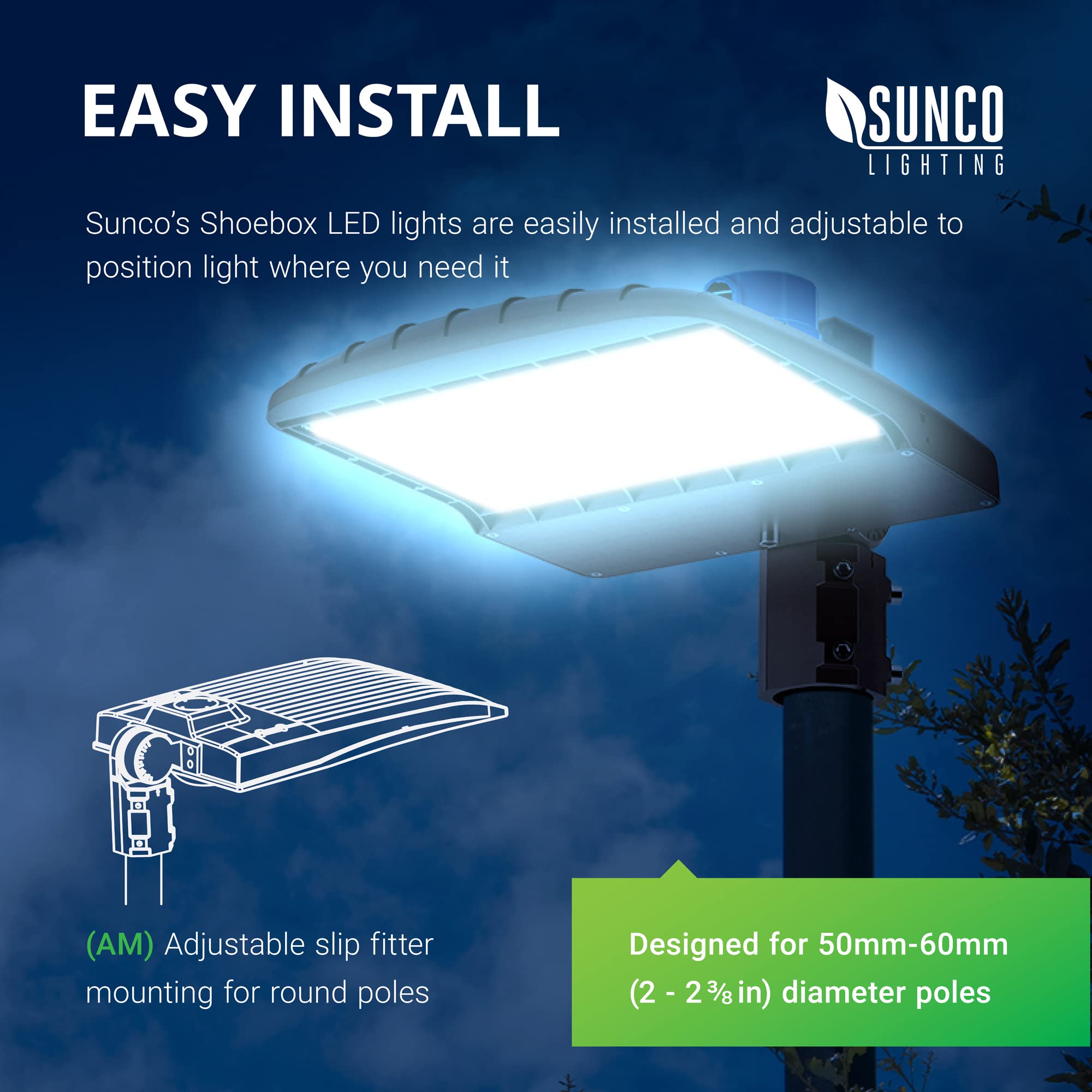 Sunco LED Parking Lot Light, Pole Outdoor Street Lights 200W Dusk to Dawn Photocell HID Replacement, 5000K Daylight, 26000 LM, Dimmable 1-10V, Waterproof Commercial Grade UL Listed 4 Pack