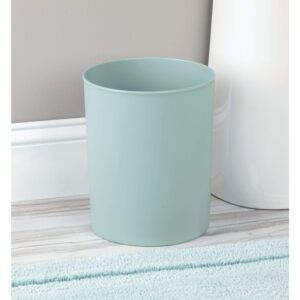 iDesign Franklin BPA-Free Plastic Round Waste Basket, Aqua