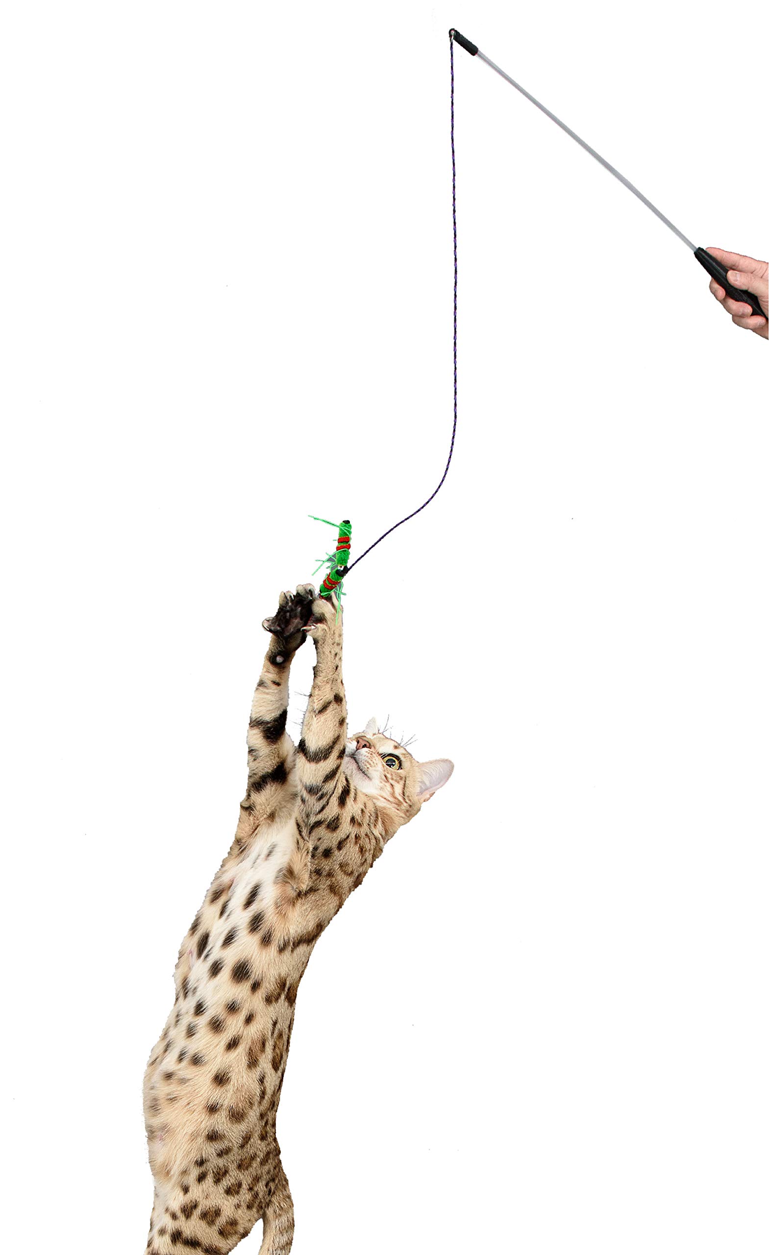 RompiCatz Critter Collector Series Teaser Wand Cat Toy, Rod