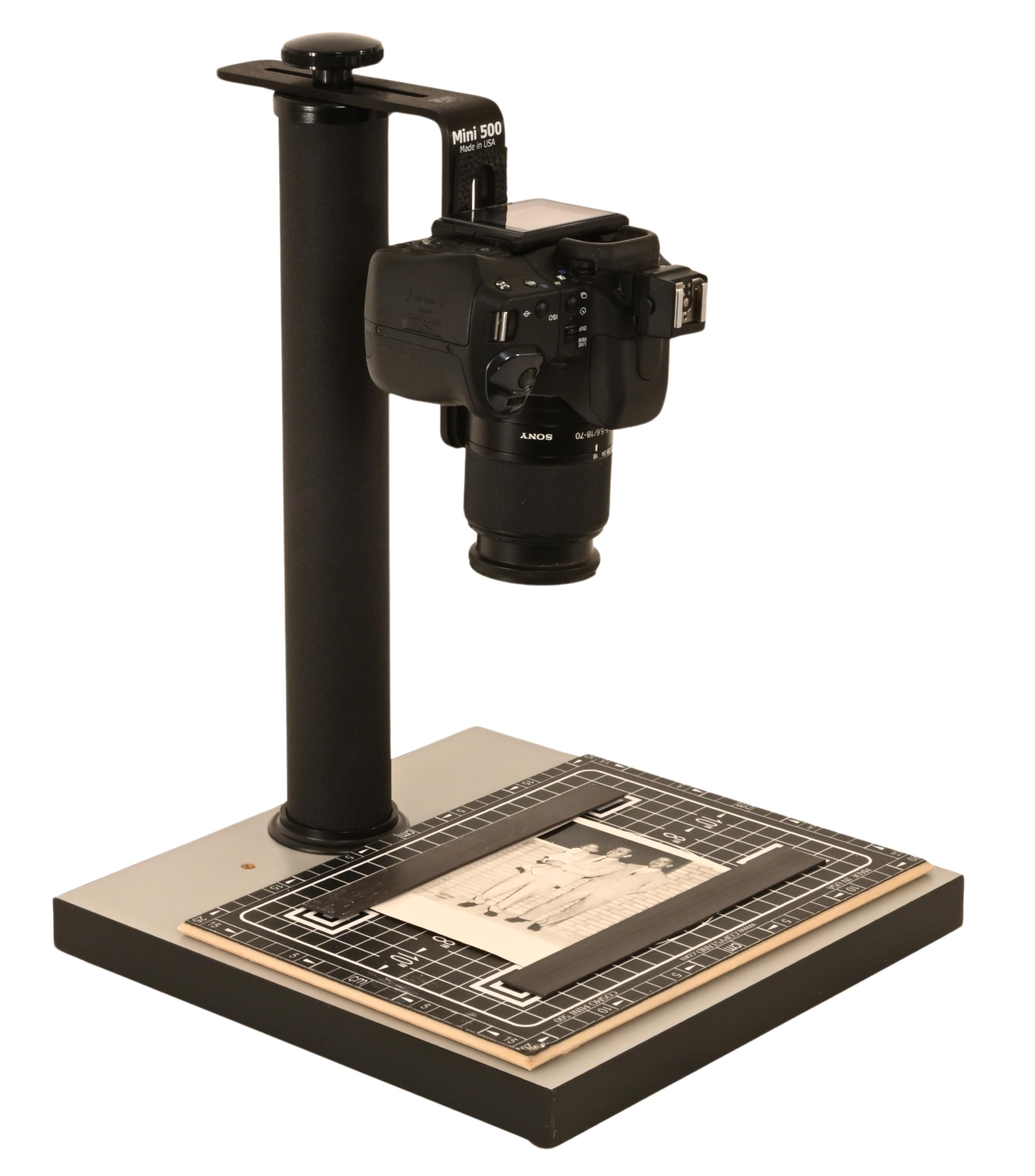 Cosmo COPY STAND, Mini 500, A Compact Tool for Digitizing Documents, Old Photos and Macro Photography with Your High-Pixel Camera Instead of scanning, with Floating Magnet, Made in USA