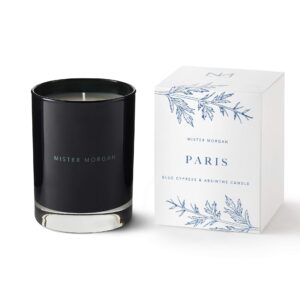 Mister Morgan Paris Blue Cypress and Absinthe Candle, 11 Ounces