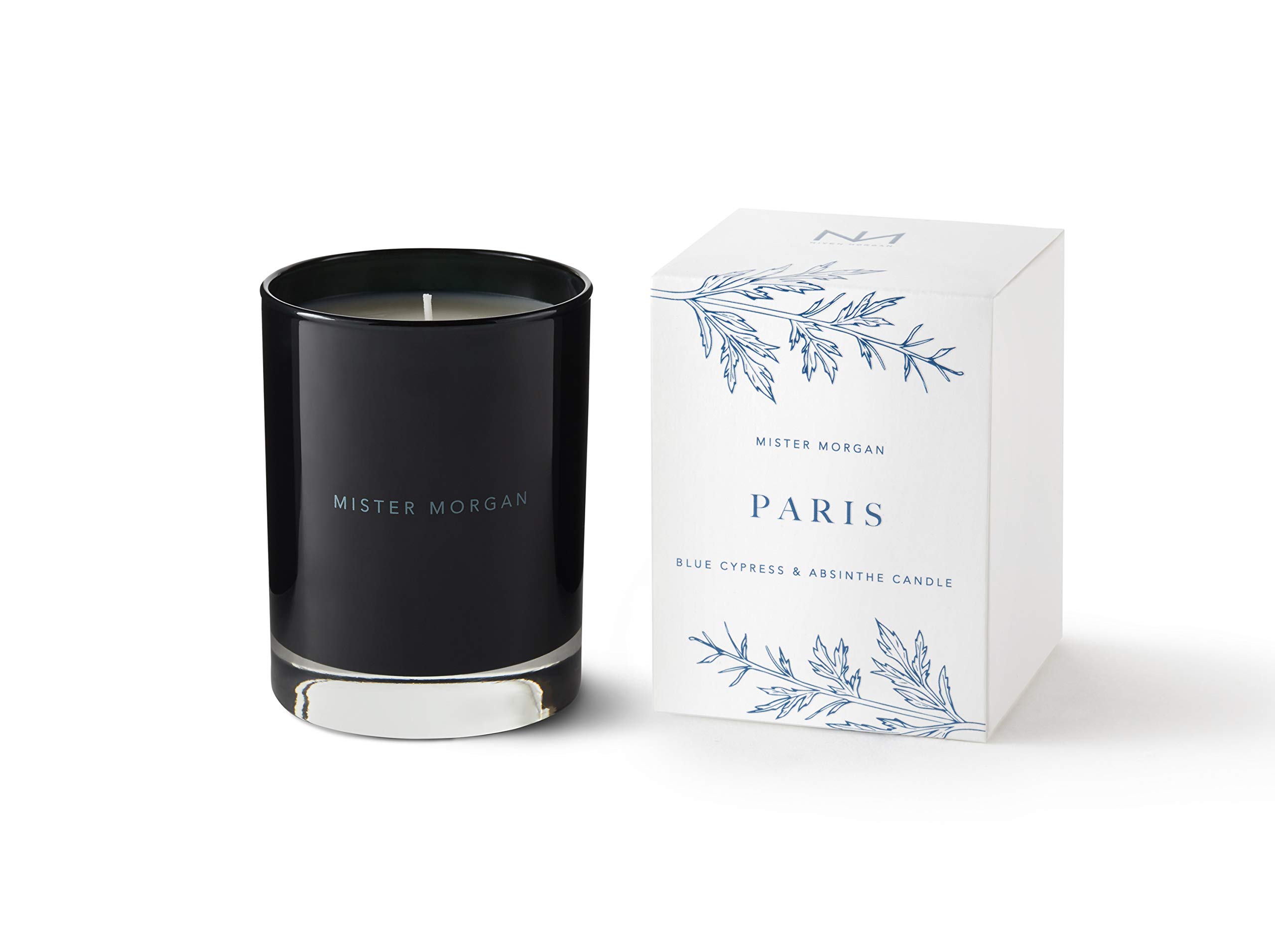 Mister Morgan Paris Blue Cypress and Absinthe Candle, 11 Ounces