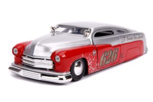 jada bigtime muscle 1:24 1951 mercury coupe die-cast car red, toys for kids and adults