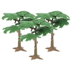 nuobesty 3pcs fake trees model train miniature scenery architecture trees railroad scenery diorama tree for diy scenery landscape dollhouse