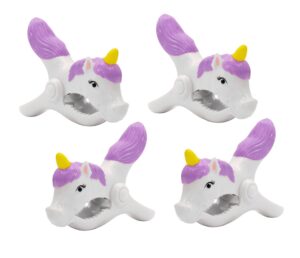 o2cool unicorn boca clips, purple