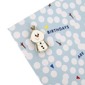 Hallmark Disney's Frozen Birthday Card - With Olaf Pin Badge