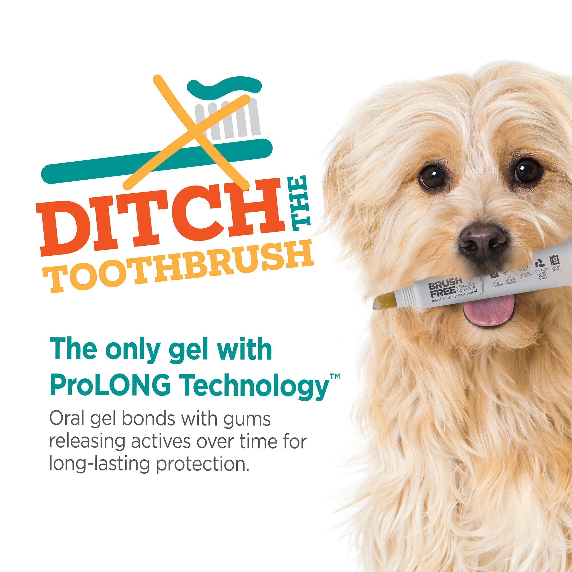 Tevra Pet Brush Free Oral Gel for Pets