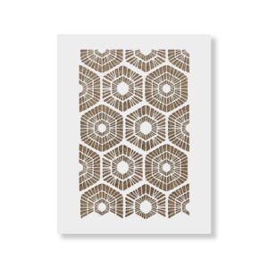 scandinavian geometric pattern wall stencil - wall stencil, accent wall stencil, floor stencil, modern wall stencil - use stencils for a wallpaper look