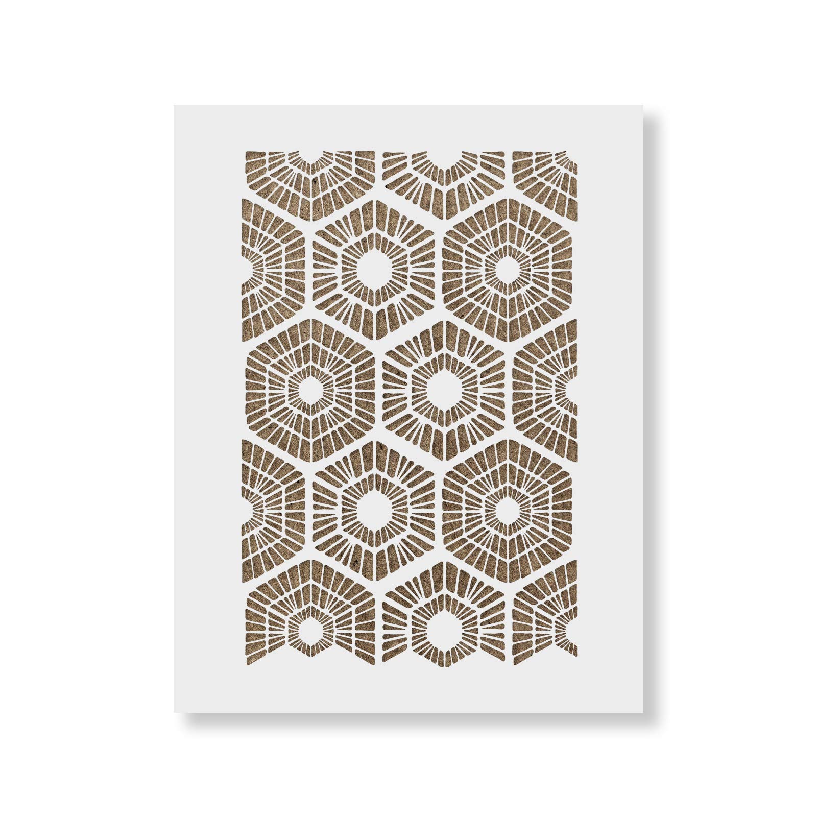 Scandinavian Geometric Pattern Wall Stencil - Wall Stencil, Accent Wall Stencil, Floor Stencil, Modern Wall Stencil - Use Stencils for A Wallpaper Look