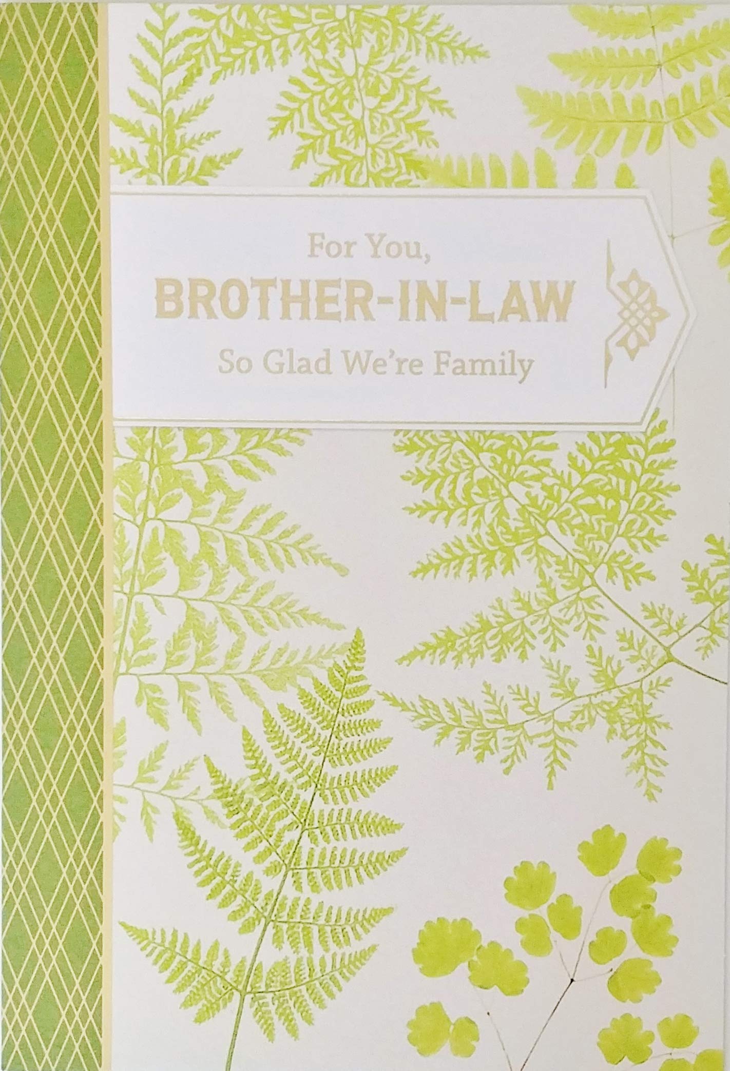 Greeting Card For You Brother-in-Law Happy Birthday I Want You To Know How Glad I Am That You're In The Family