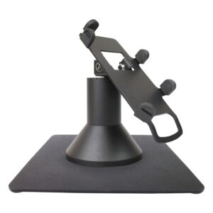 dccstands freestanding low swivel and tilt first data rp10 pin pad stand with square plate