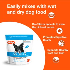 Totally Wags Collagen for Dogs: All Natural Premium Non GMO Collagen. Supports Healthy Joints, Skin, Fur, Digestion.