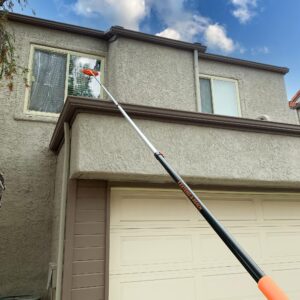 7-24 ft Long Telescopic Extension Pole // Multi-Purpose Extendable Pole with Universal Twist-on Metal Tip // Lightweight and Sturdy // Best Telescoping Pole for Painting, Dusting and Window Cleaning