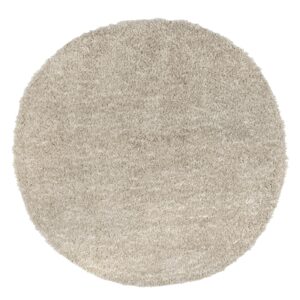 nuLOOM Neva Modern Tasseled Shag Area Rug, 5' Round, Beige