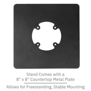 DCCStands Freestanding Low Swivel and Tilt First Data RP10 PIN Pad Stand with Square Plate