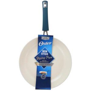 Oster Corbett Forged Aluminum Skillet with Ceramic Non-Stick-Induction Base-Soft Touch Bakelite Handle, 12", Gradient Teal