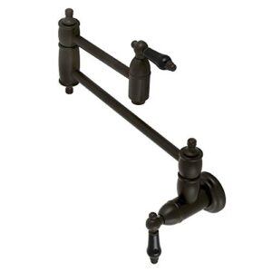 kingston brass ks3105pkl duchess pot filler, oil rubbed bronze