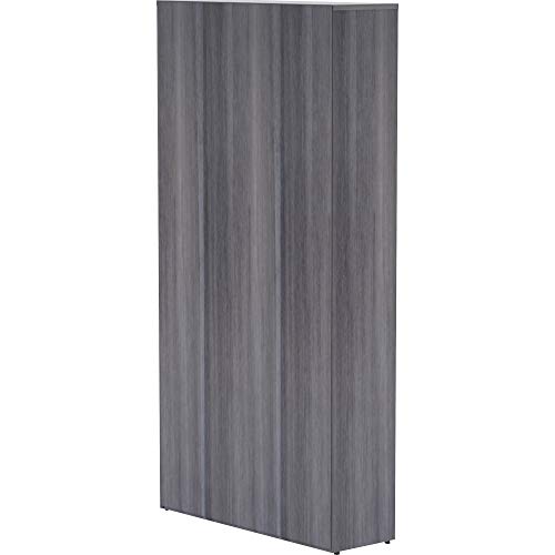 Lorell, LLR69565, Weathered Charcoal Laminate Bookcase, 1 Each