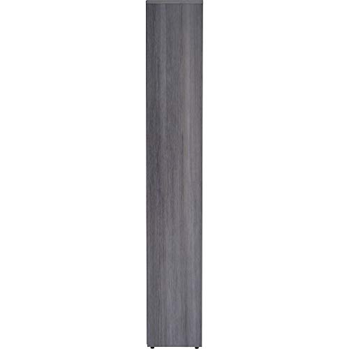 Lorell, LLR69565, Weathered Charcoal Laminate Bookcase, 1 Each