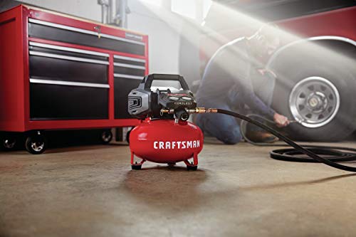 CRAFTSMAN V20 Compressor, Cordless, 2.5-Gallon, 125 PSI (CMCC2520M1)