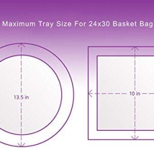 Purple Q Crafts Clear Basket Bags, Large Clear Cellophane Wrap for Baskets & Gifts 24"x30" (5)