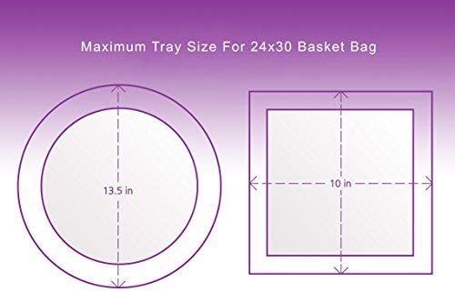 Purple Q Crafts Clear Basket Bags, Large Clear Cellophane Wrap for Baskets & Gifts 24"x30" (5)