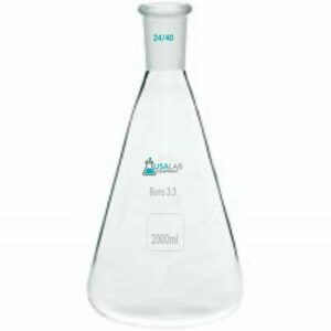 usa lab 2000ml erlenmeyer flask 24/40 borosilicate 3.3 - usalab